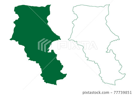 Garhwa district (Jharkhand State, Republic of... - Stock Illustration ...