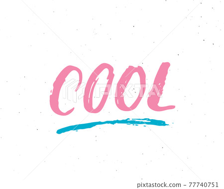Cool lettering handwritten sign, Hand drawn... - Stock Illustration ...