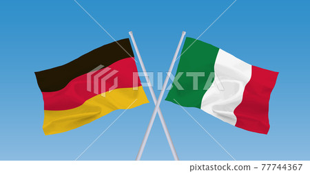 German and Italian flags - Stock Illustration [77744367] - PIXTA