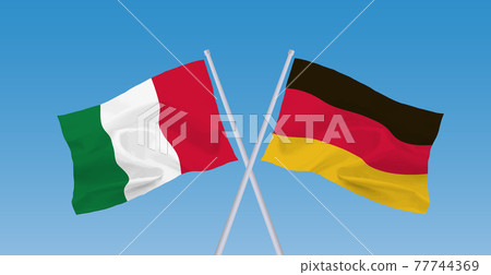 German and Italian flags - Stock Illustration [77744369] - PIXTA