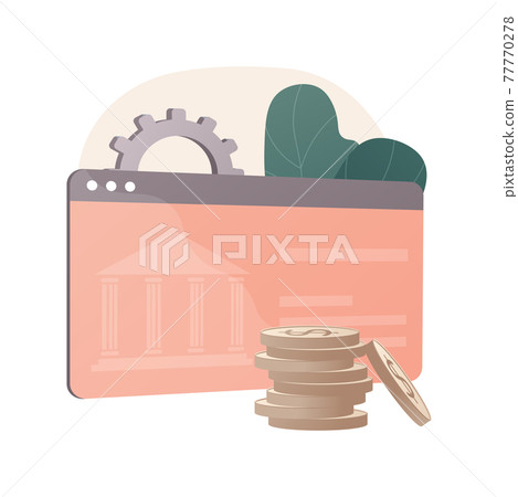 Core banking IT system abstract concept vector... - Stock Illustration ...