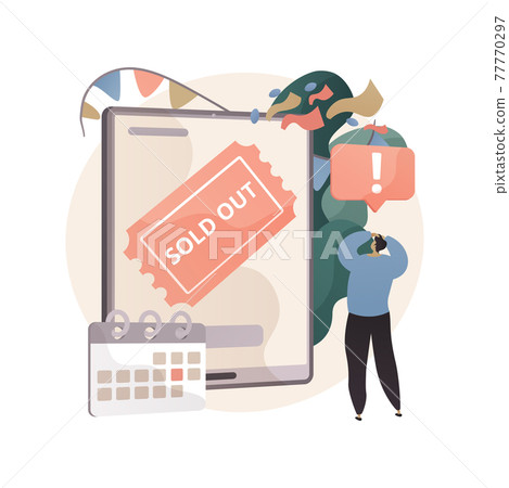 Sold-out event abstract concept vector... - Stock Illustration ...