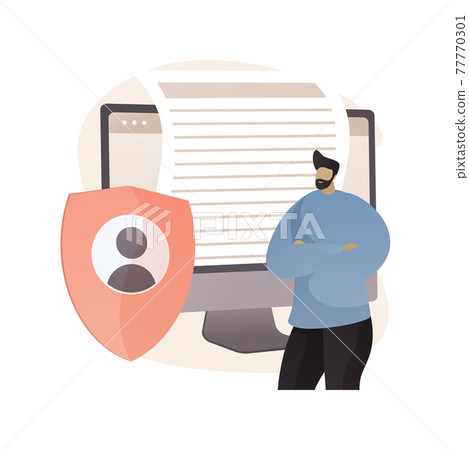 Privacy policy abstract concept vector... - Stock Illustration ...
