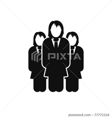 Business Women Team Icon. Flat style vector EPS.-插圖素材 [77772326] - PIXTA圖庫
