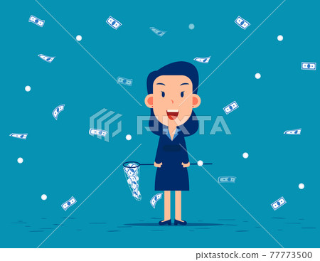 Catch Moneys. Business financial and currency... - Stock Illustration ...