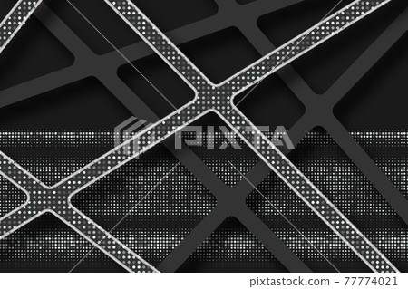 Silver glitter vector lines for frame or border... - Stock Illustration ...