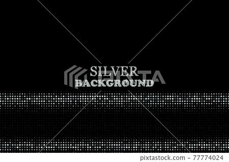 Silver glitter lines for frame or border on... - Stock Illustration ...