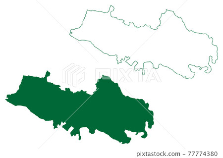 Jamtara district (Jharkhand State, Republic of... - Stock Illustration ...