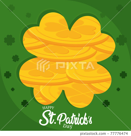 Saint patricks day Lucky clover - Stock Illustration [77776474] - PIXTA