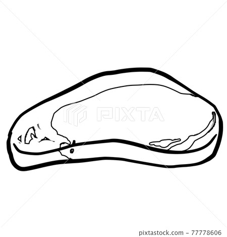 Realistic pork loin line drawing - Stock Illustration [77778606] - PIXTA