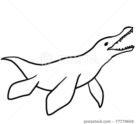 Mosasaur Drawing