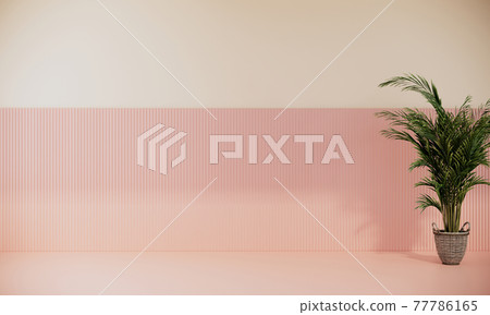 modern sweet empty room interior design with a... - Stock Illustration ...