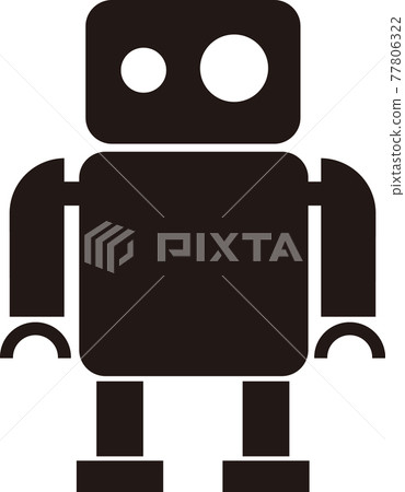 Robot pictogram - Stock Illustration [77806322] - PIXTA