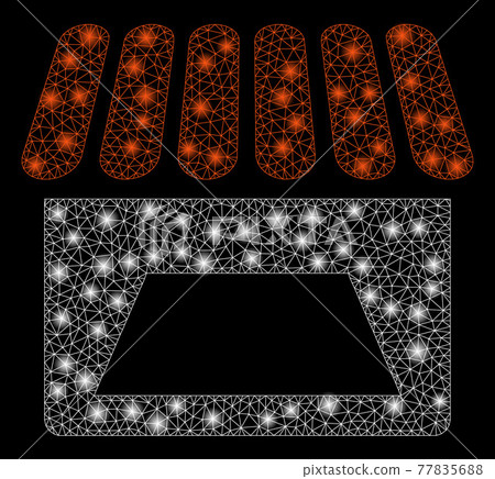 Flare Mesh Network Store with Flare Spots - Stock Illustration ...
