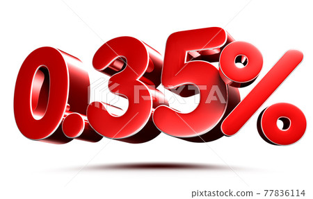 0.35 percent. - Stock Illustration [77836114] - PIXTA