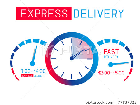 fast delivery infographics speedometer - Stock Illustration [77837322 ...