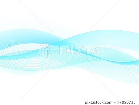 Light blue wavy line - Stock Illustration [77850733] - PIXTA