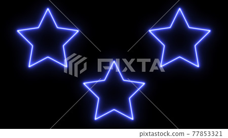 Star star neon glowing black background CG... - Stock Illustration ...