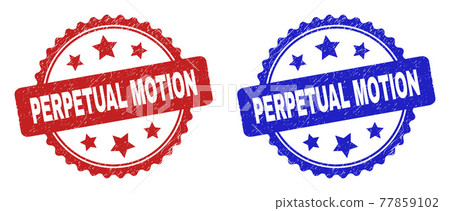 PERPETUAL MOTION Rosette Watermarks with... - Stock Illustration ...