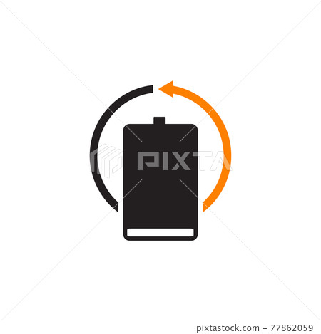 Low battery icon logo design template - Stock Illustration [77862059 ...