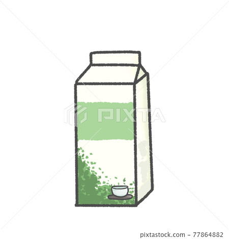 Handwritten and cute paper carton drink "tea" - Stock Illustration ...