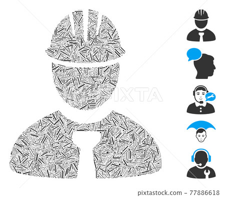Hatch Mosaic Engineer Icon - Stock Illustration [77886618] - PIXTA