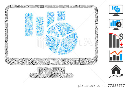 Hatch Mosaic Charts Monitoring Icon - Stock Illustration [77887757] - PIXTA