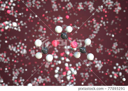 Molecule of methylal, conceptual molecular... - Stock Illustration ...