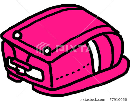 Pink backpack illustration - Stock Illustration [77910066] - PIXTA