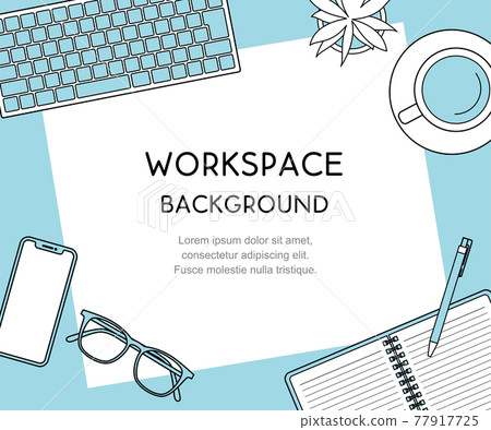 Work space background frame - Stock Illustration [77917725] - PIXTA