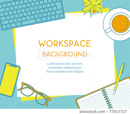 Work space background frame - Stock Illustration [77917727] - PIXTA