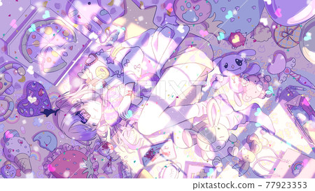 Sick, Menhera girls - Stock Illustration [77923353] - PIXTA