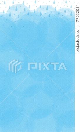 Rectangle frame with rain pattern - Stock Illustration [77932054] - PIXTA