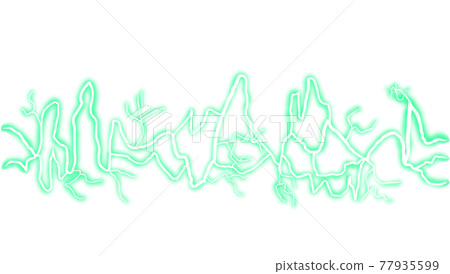 Green electric line - Stock Illustration [77935599] - PIXTA