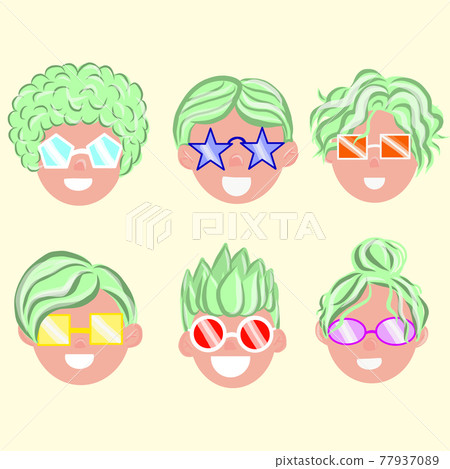 Head characters set - Stock Illustration [77937089] - PIXTA