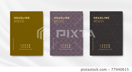 Set of abstract geometric pattern book cover... - Stock Illustration ...