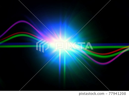 Colorful ray abstract background - Stock Illustration [77941208] - PIXTA