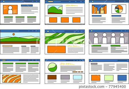 Website internet screen digital personal computer - Stock Illustration ...