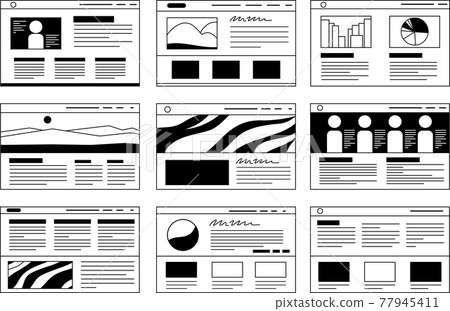 Website internet screen digital personal computer - Stock Illustration ...