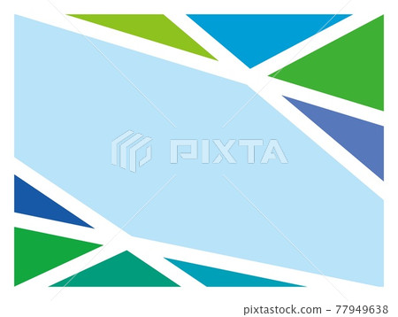 Geometric pattern frame triangle - Stock Illustration [77949638] - PIXTA