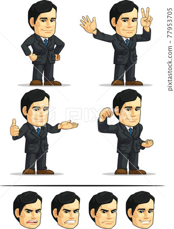 Businessman Company Executive CEO Cartoon... - Stock Illustration ...