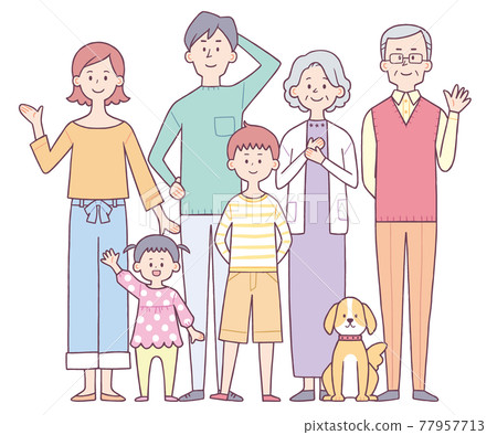 Third generation family - Stock Illustration [77957713] - PIXTA