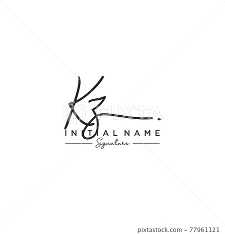 Letter KZ Signature Logo Template Vector-插圖素材 [77961121] - PIXTA圖庫