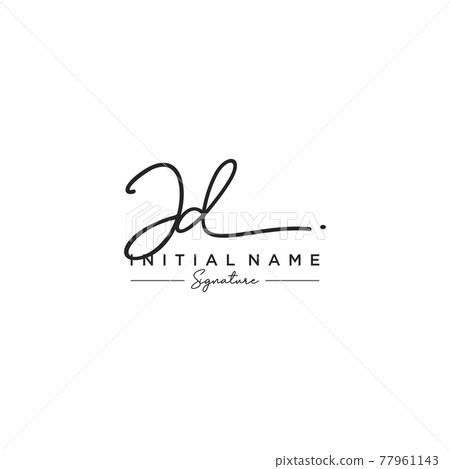 Letter JD Signature Logo Template Vector-插圖素材 [77961143] - PIXTA圖庫
