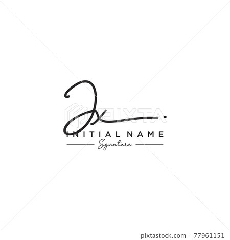 Letter JX Signature Logo Template Vector - Stock Illustration [77961151 ...