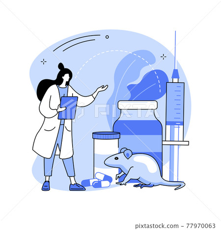 Animal testing of medicines abstract concept... - Stock Illustration ...