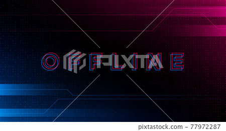 Glitch offline twitch banner. Offline title...-插圖素材 [77972287] - PIXTA圖庫