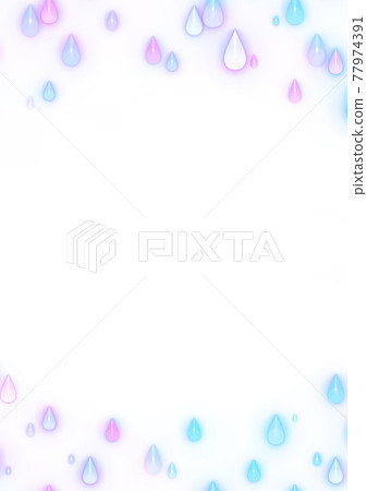 Water drop frame frame background material - Stock Illustration ...