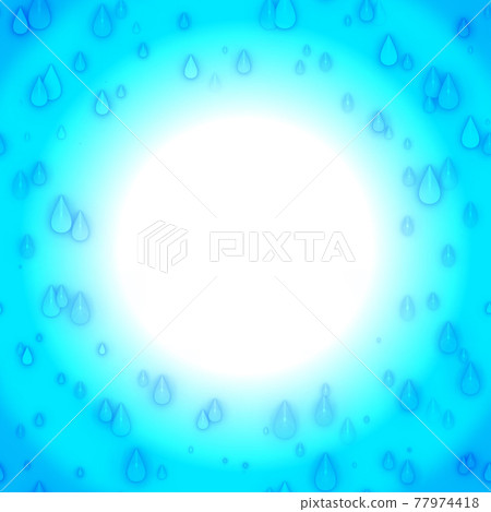 Water drop frame frame background material - Stock Illustration ...