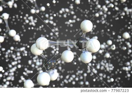 Methylmercury molecule, scientific molecular... - Stock Illustration ...